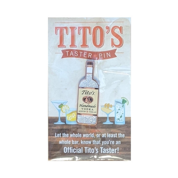 Tito'S | Jewelry | Official Titos Handmade Vodka Taster Pin | Poshmark